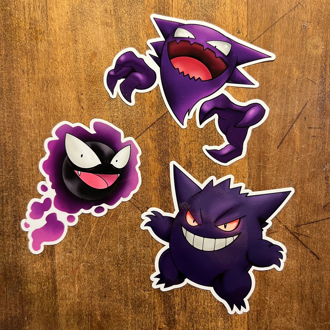 Ghostly Trio Gloss Stickers - Etsy