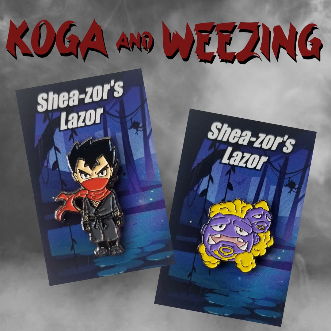 KOGA and WEEZING Soft Enamel Pin Set - Etsy
