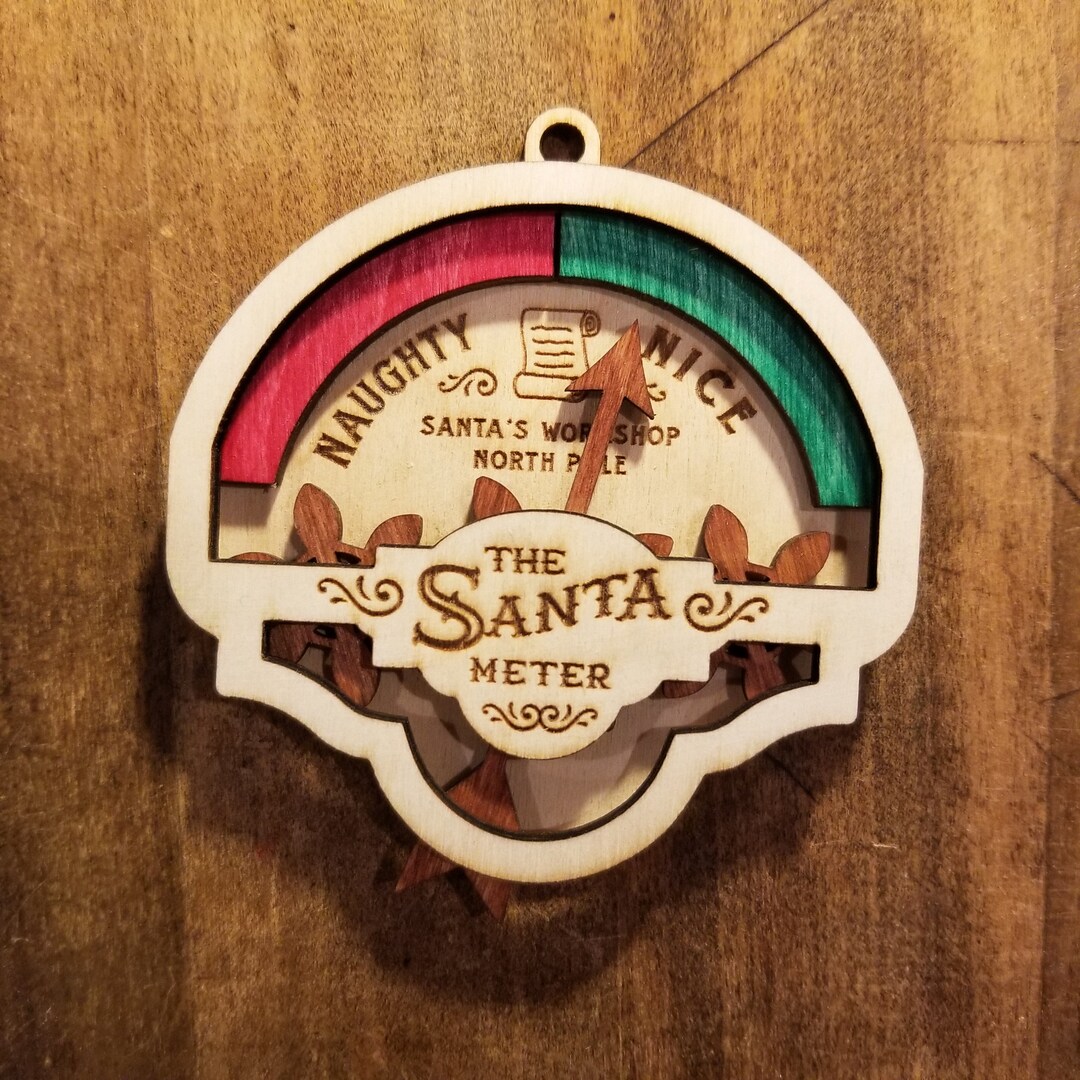 Santa Meter Christmas Ornament - Etsy