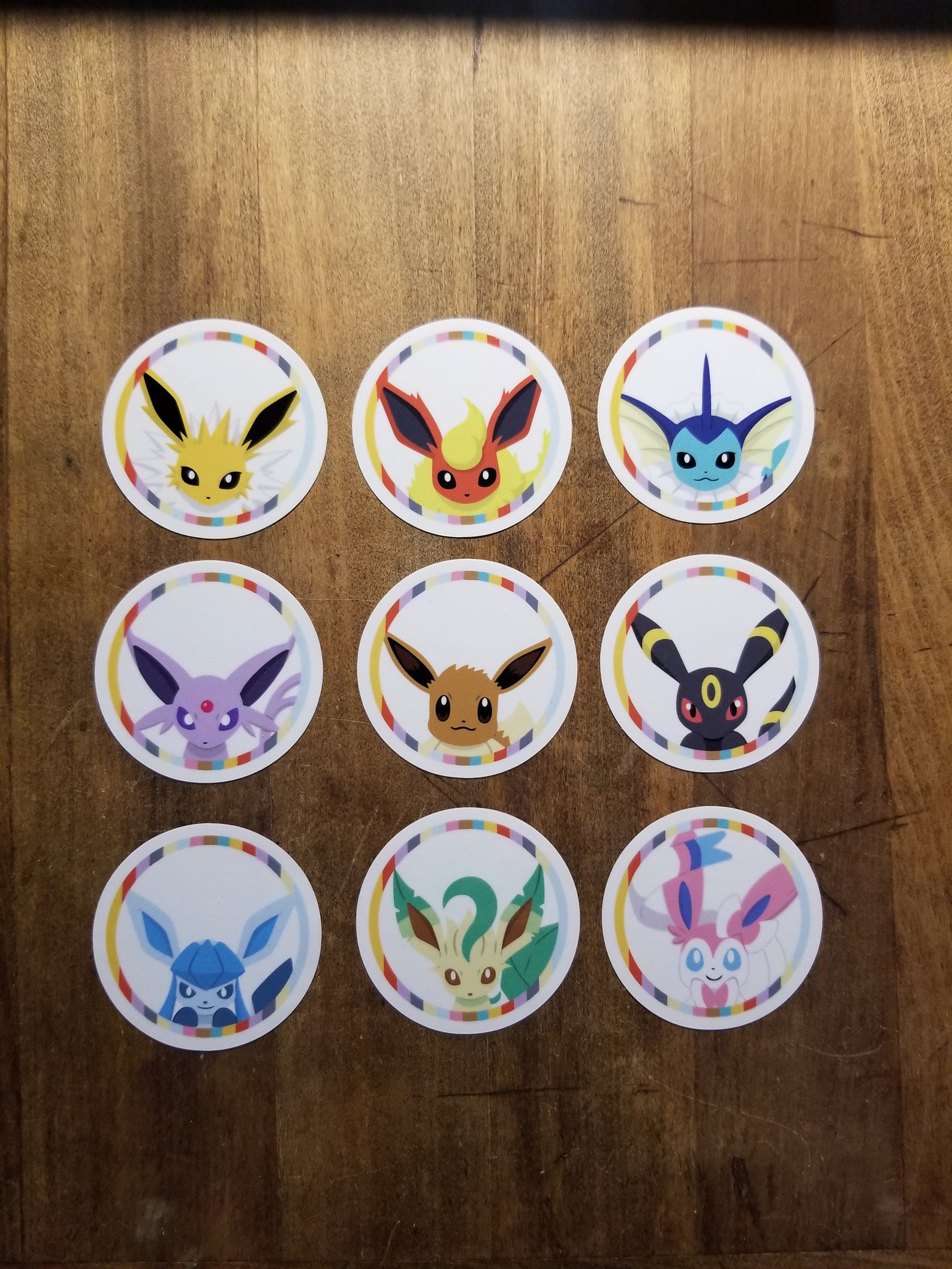 EEVEE Evolution Stickers - Etsy