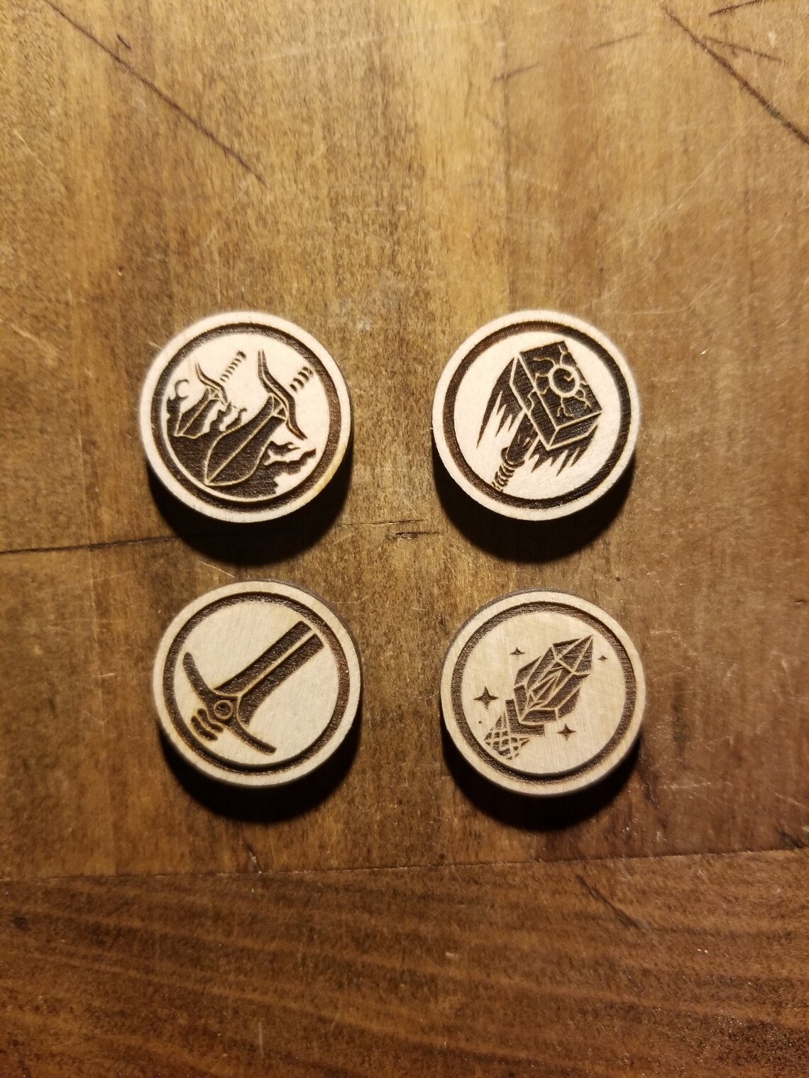 Wow Class Wooden Pins circle - Etsy