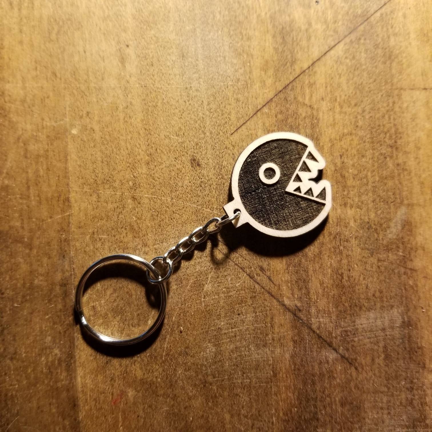 Chain Chomp Laser Cut Keychain - Etsy