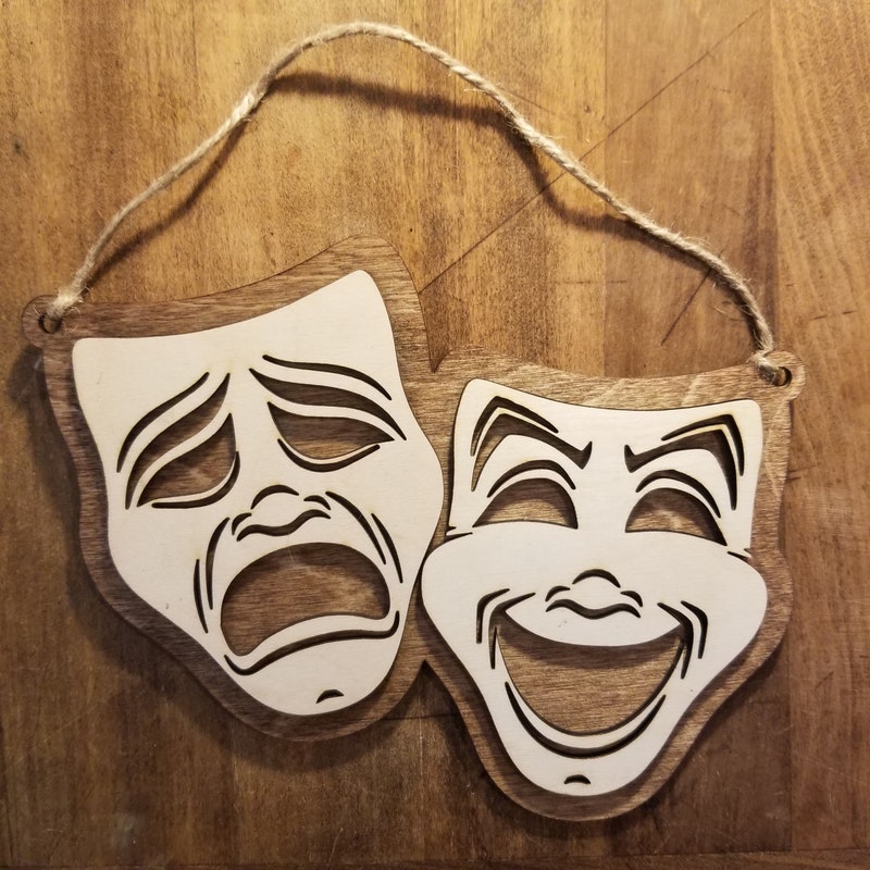 Comedy Tragedy Masks - Etsy