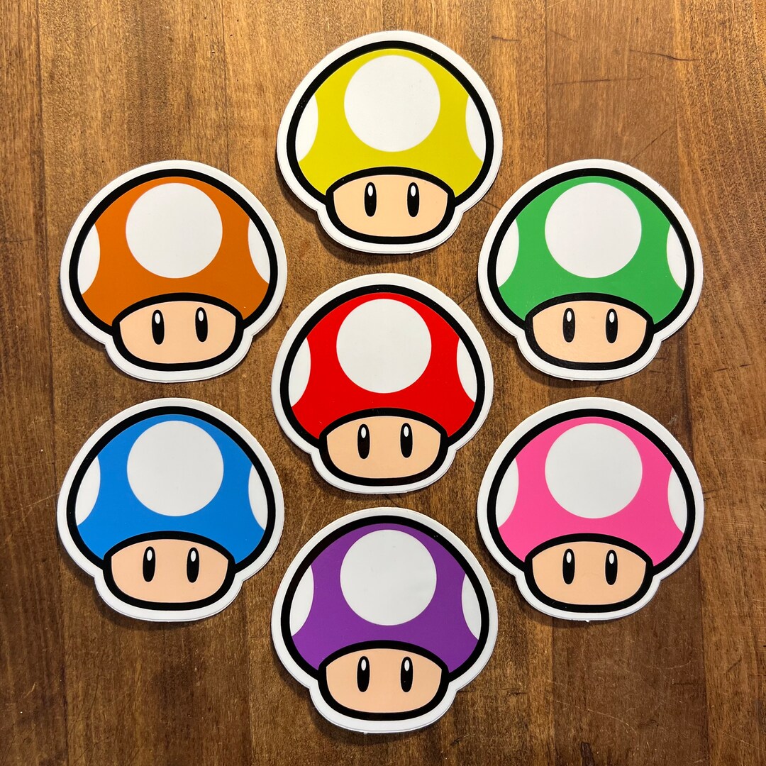 Colorful Power up Stickers - Etsy