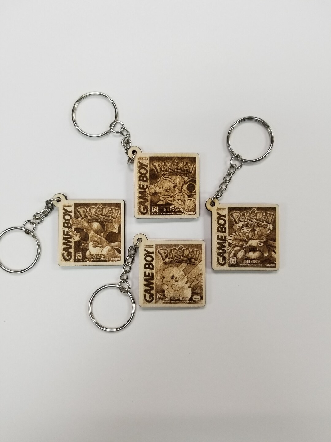 Pokémon Box Art Wooden Keychains - Etsy