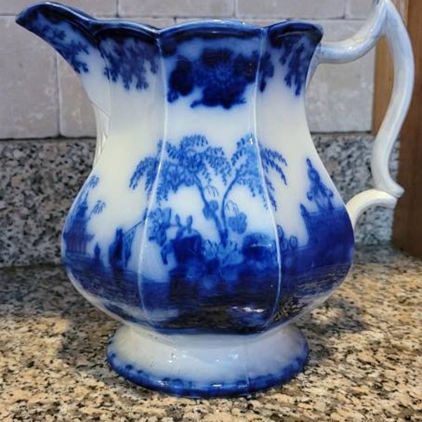 Flow Blue Pitcher - Etsy