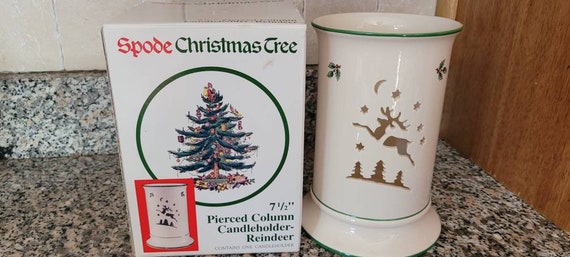 Vintage Spode Candle Holder Reindeer in Original Box - Etsy