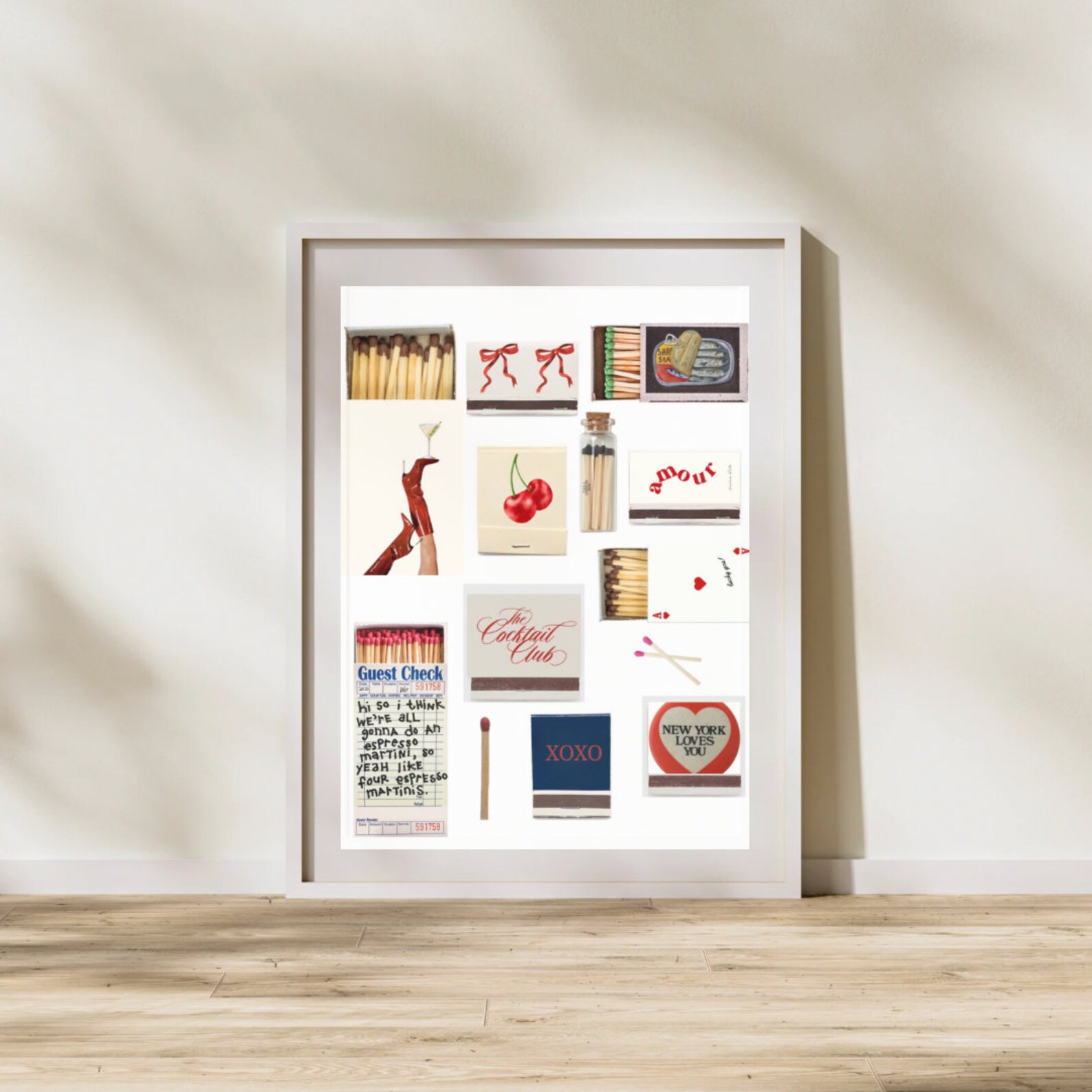 Vintage Matchbook Print, Trendy Art, Digital Print, Digital Download ...