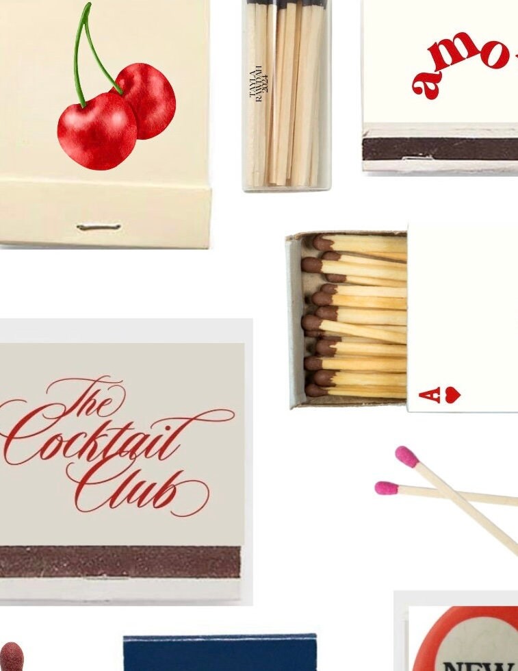 Vintage Matchbook Print, Trendy Art, Digital Print, Digital Download ...