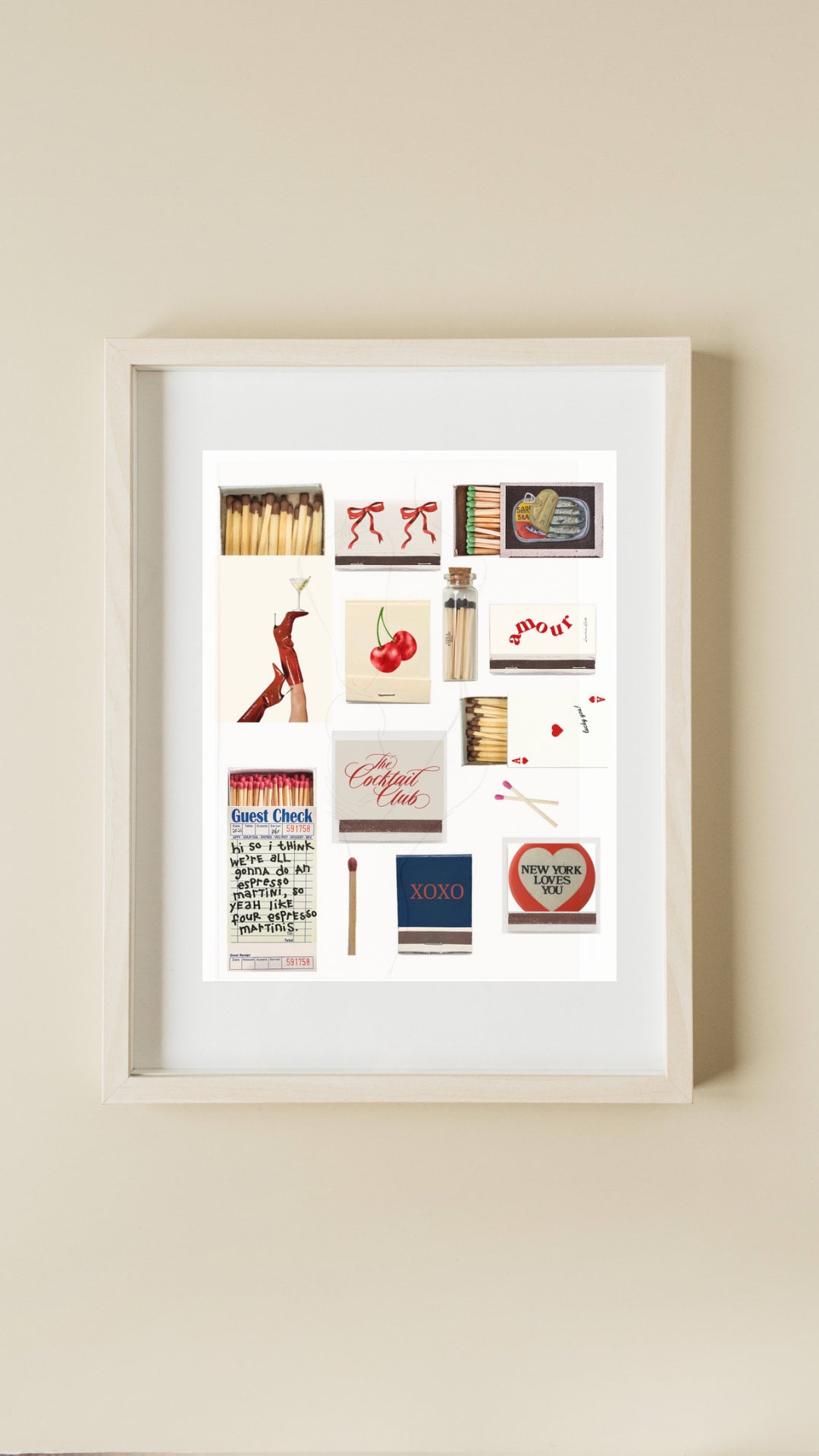 Vintage Matchbook Print, Trendy Art, Digital Print, Digital Download ...