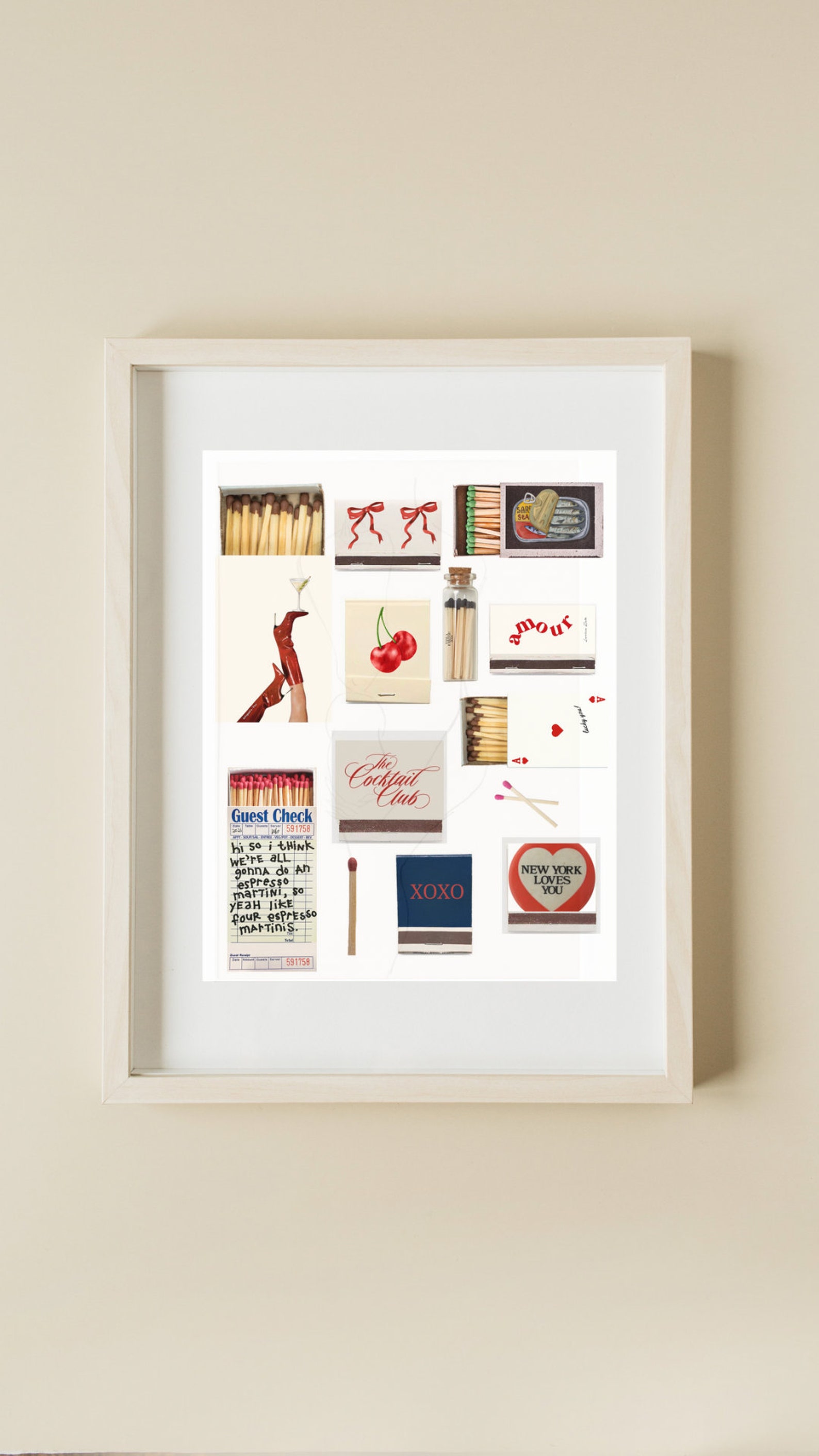 Vintage Matchbook Print, Trendy Art, Digital Print, Digital Download ...