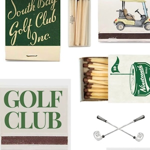Vintage Matchbook Print, Golf Art, Digital Print, Digital Download ...