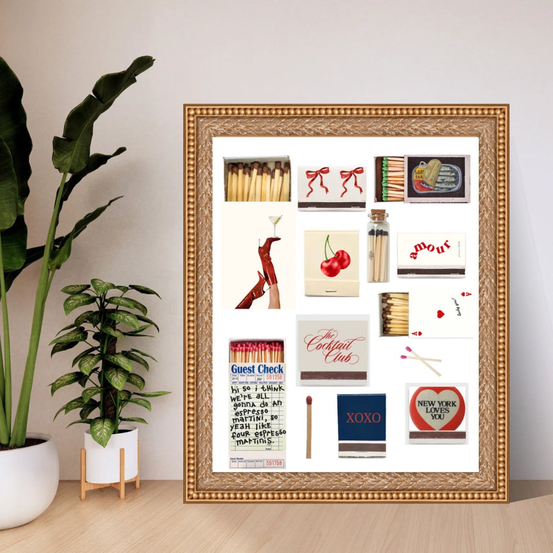 Vintage Matchbook Print, Trendy Art, Digital Print, Digital Download ...