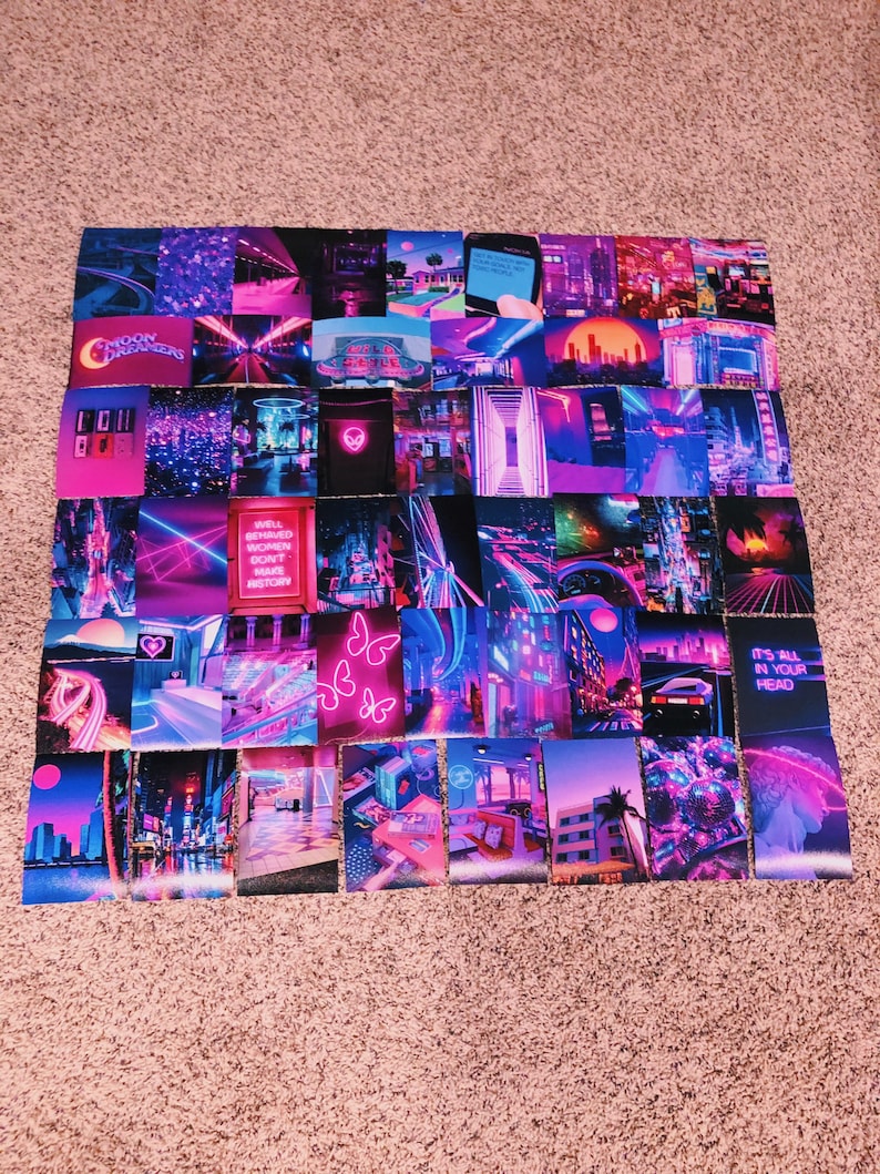 VAPORWAVE Wall Collage Kit - 50/85/125/165/200 PCS - 80s, VSCO, Trendy ...