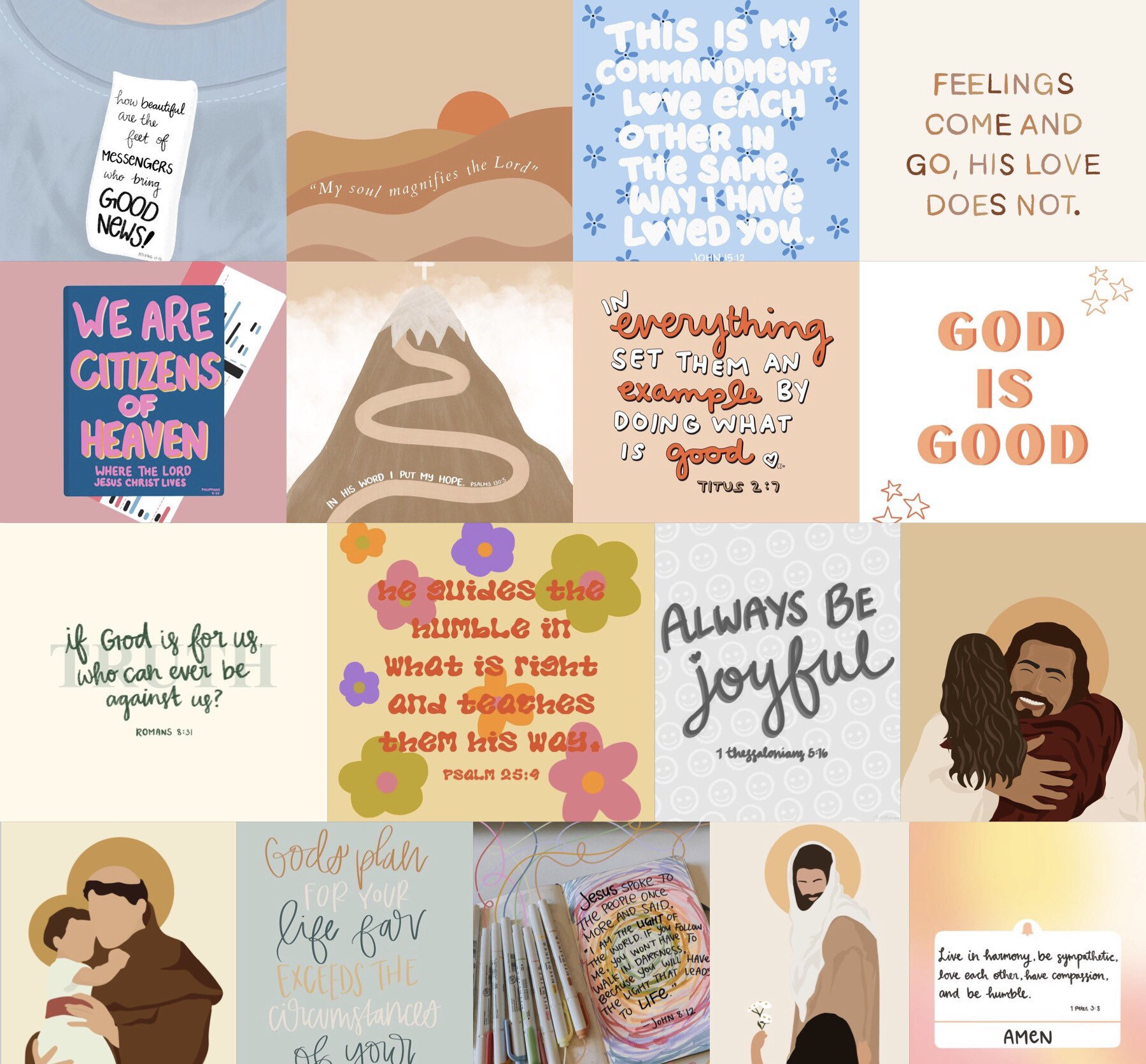 CHRISTIAN Wall Collage Kit 50/85/125/165/200 Pcs god - Etsy