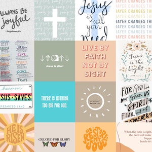 CHRISTIAN Wall Collage Kit - 50/85/125/165/200 Pcs -god, Jesus ...