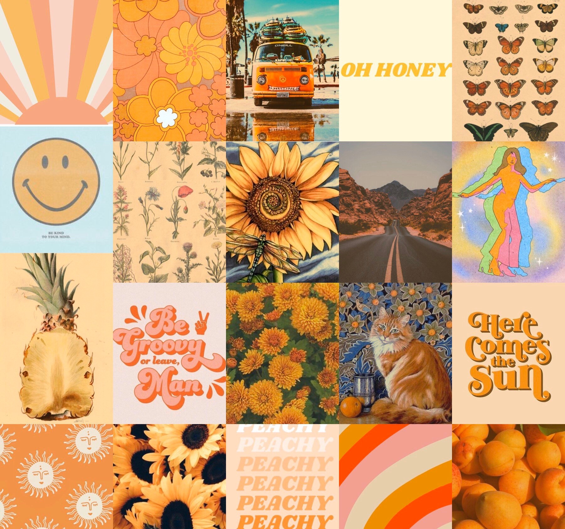 GOOD VIBES Wall Collage Kit 50/85/125/165/200 PCS Vsco - Etsy