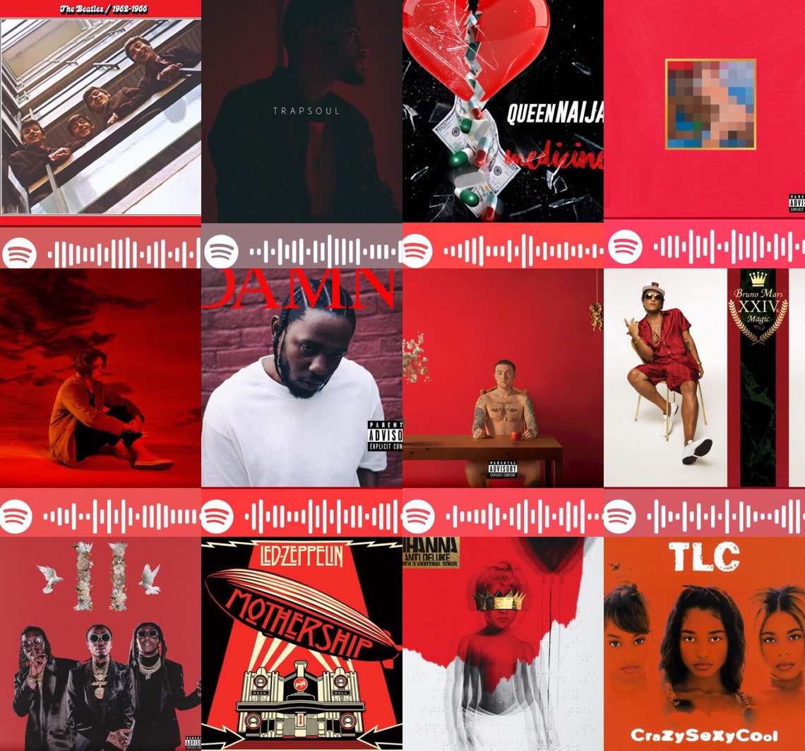 PERSONALIZED SPOTIFY Wall Collage Kit 50/85 Pcs VSCO - Etsy