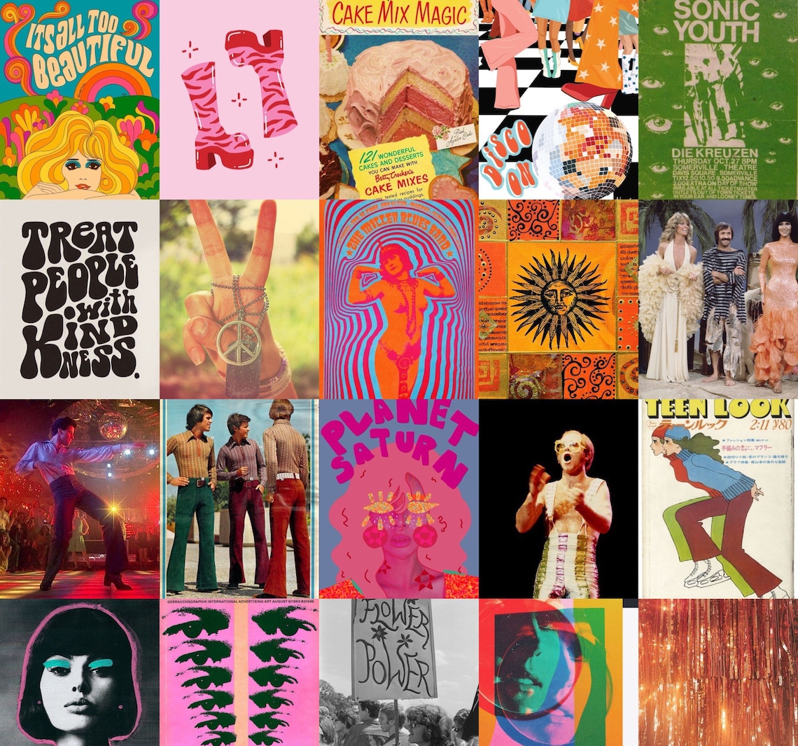 DISCO LIFE Wall Collage Kit 50/85/125/165/200 Pcs Trendy - Etsy