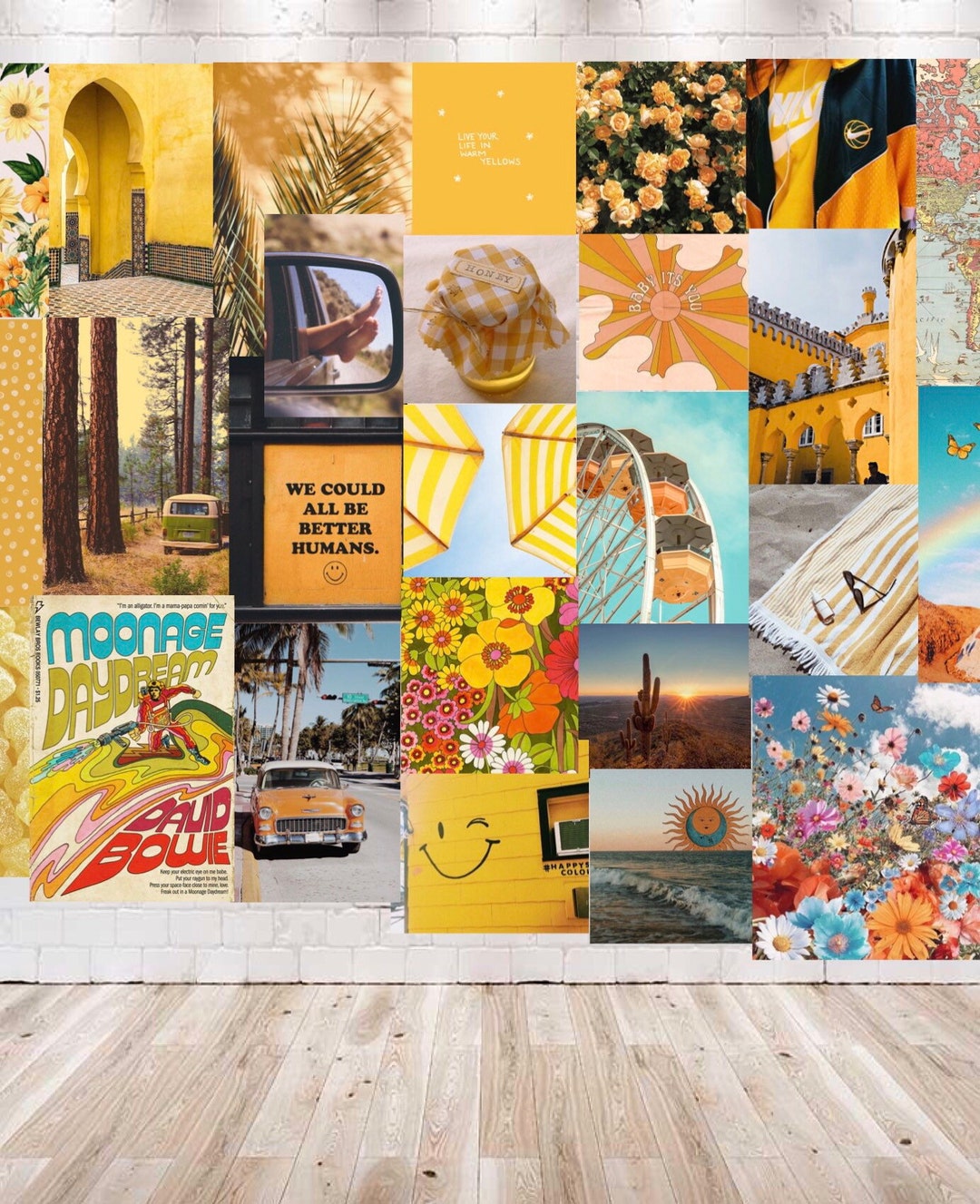 GOOD VIBES Wall Collage Kit - 50/85/125/165/200 PCS - Vsco, Hippie ...