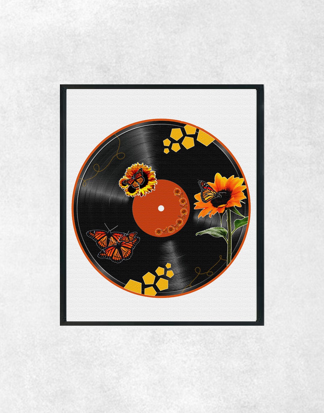 Butterfly Record Vinyl Print - Etsy