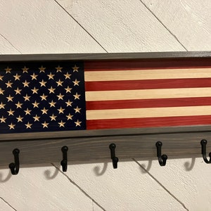 US Flag Coat Rack - Etsy