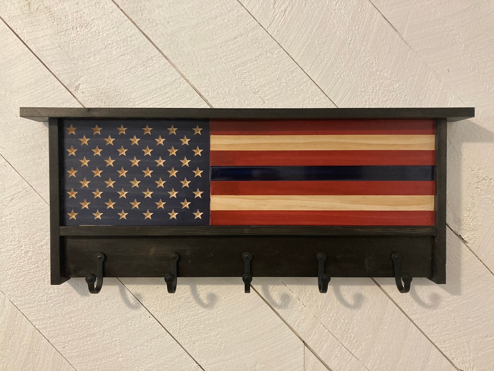US Flag Coat Rack | Etsy