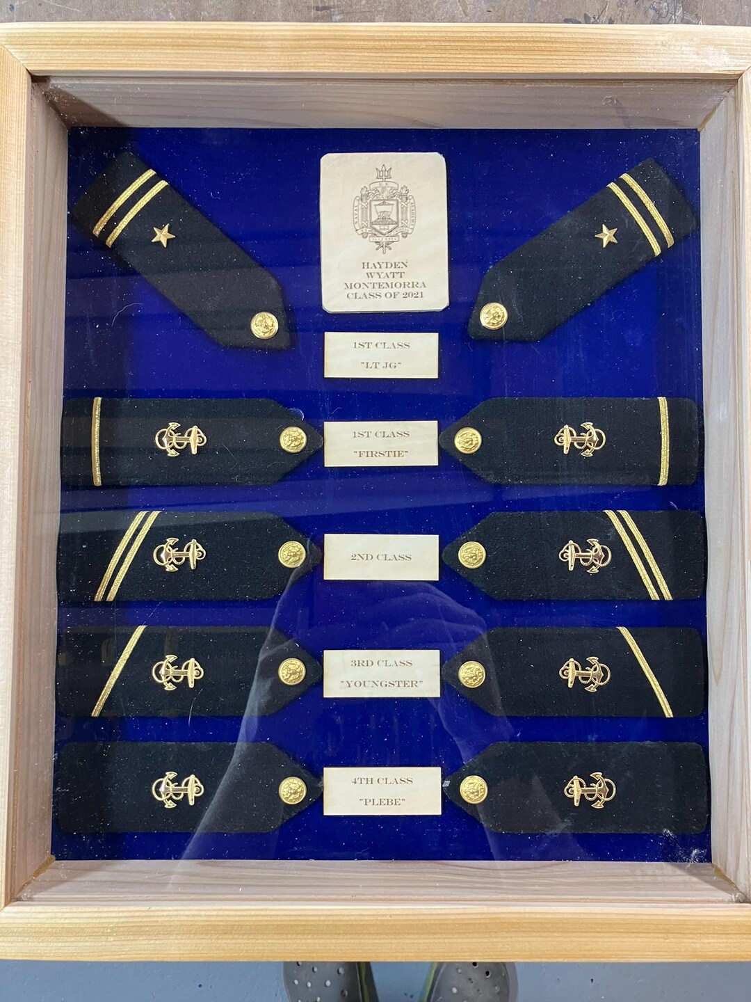 Military Academy Shoulder Board Display Case - Etsy