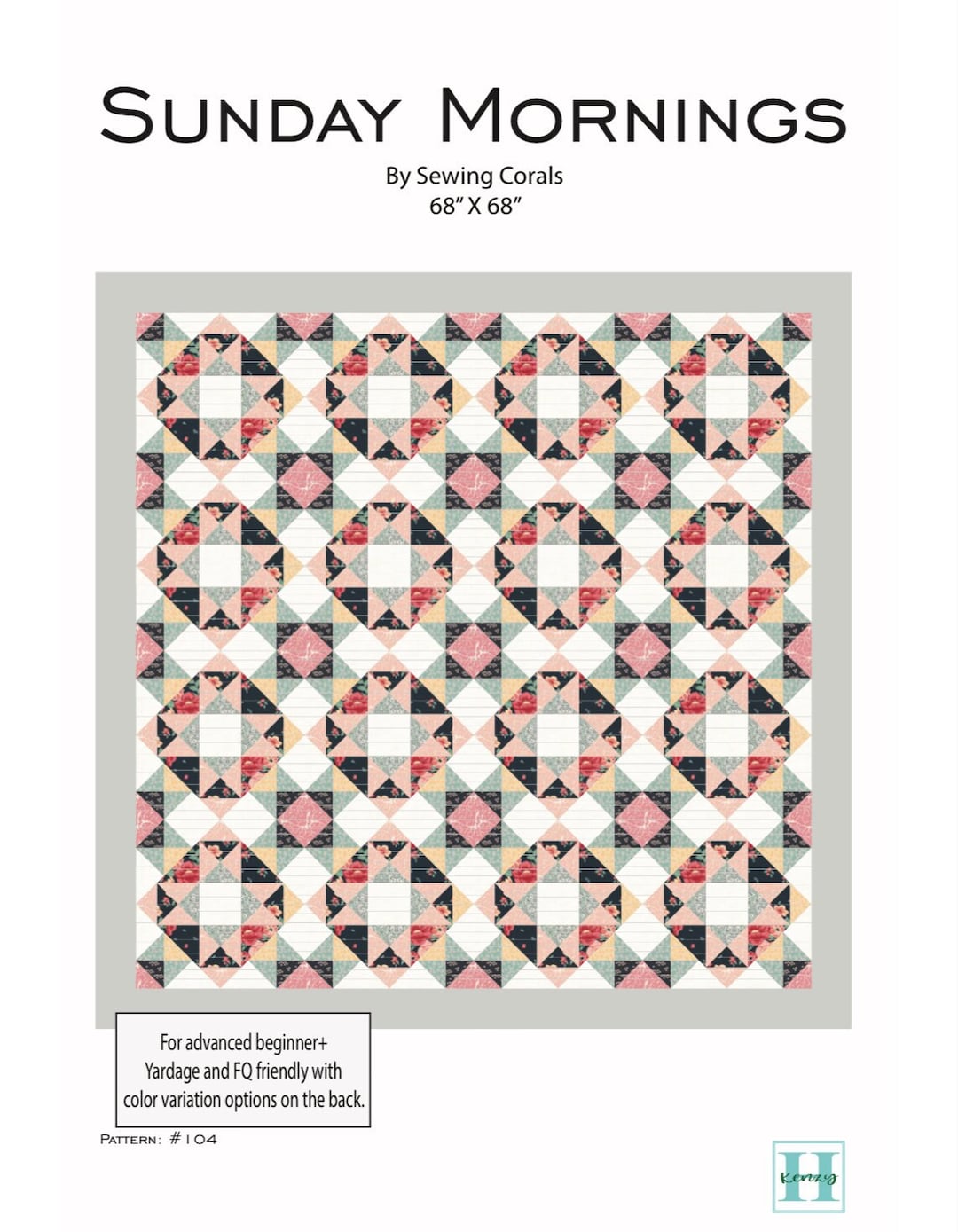Digital Copy Sunday Mornings Quilt Pattern by Sewing Corals - Etsy
