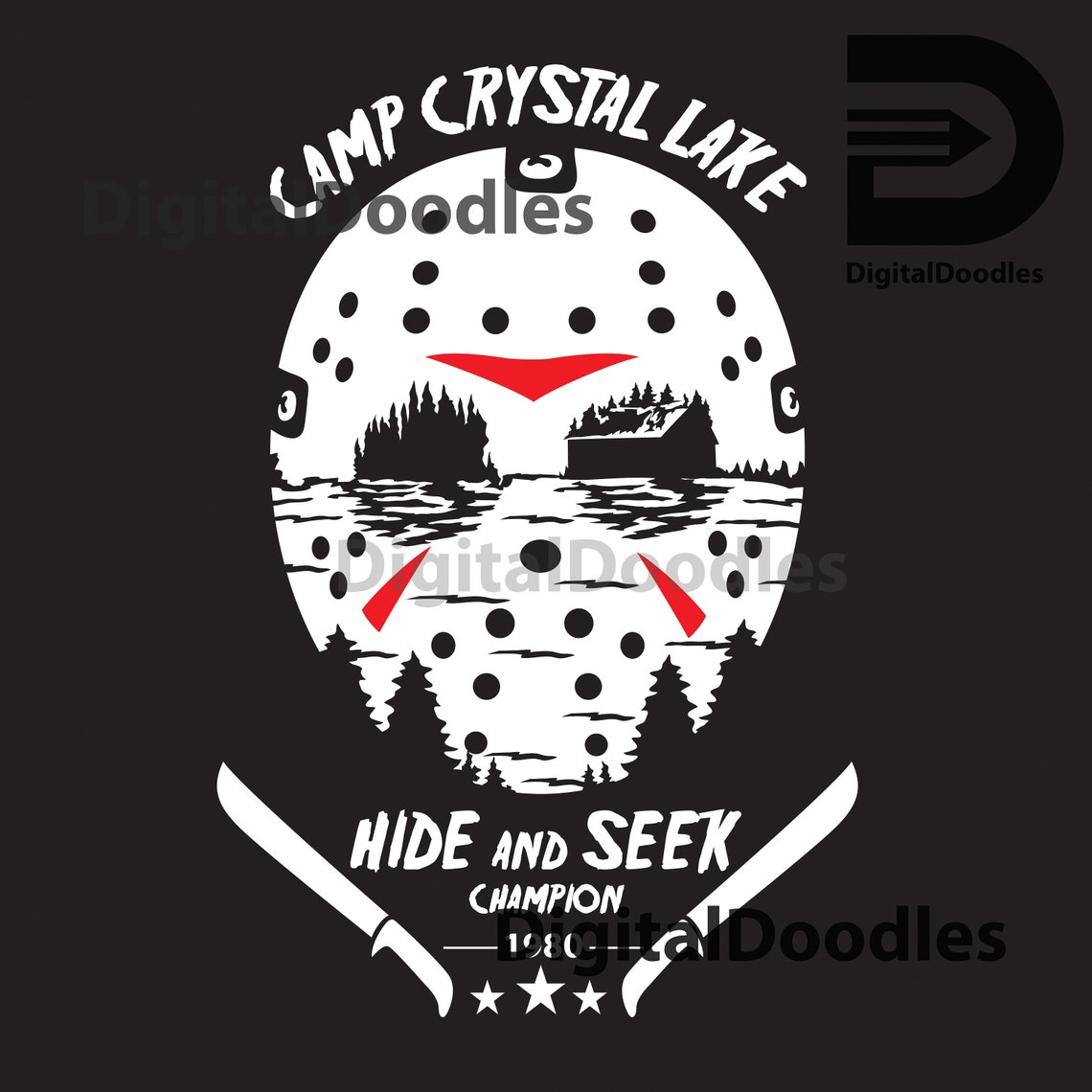 Jason Voorhees Svg Crystal Lake Digital File Download Etsy