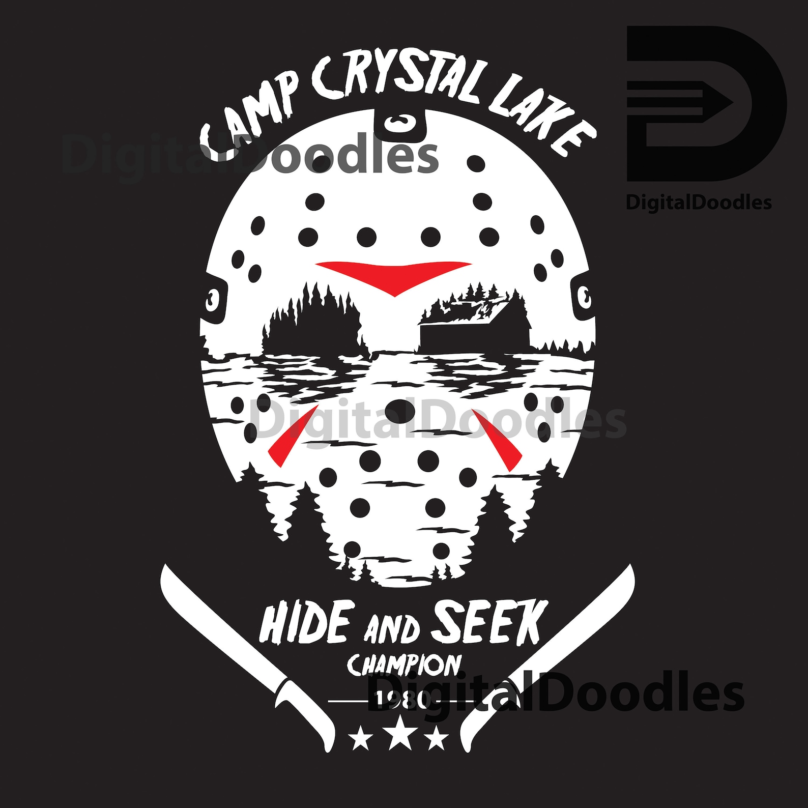 Jason Voorhees Svg Crystal Lake Digital File Download Friday Etsy
