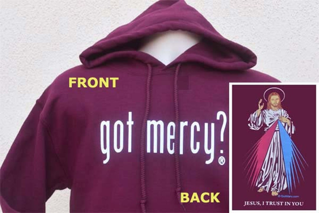Got Mercy? Jesus I Trust in You Hoodie - Divine Mercy - Etsy