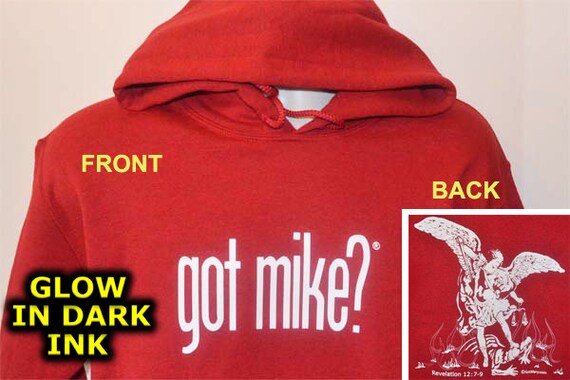 Got Mike Hoodie St. Michael the Archangel on Back - Etsy