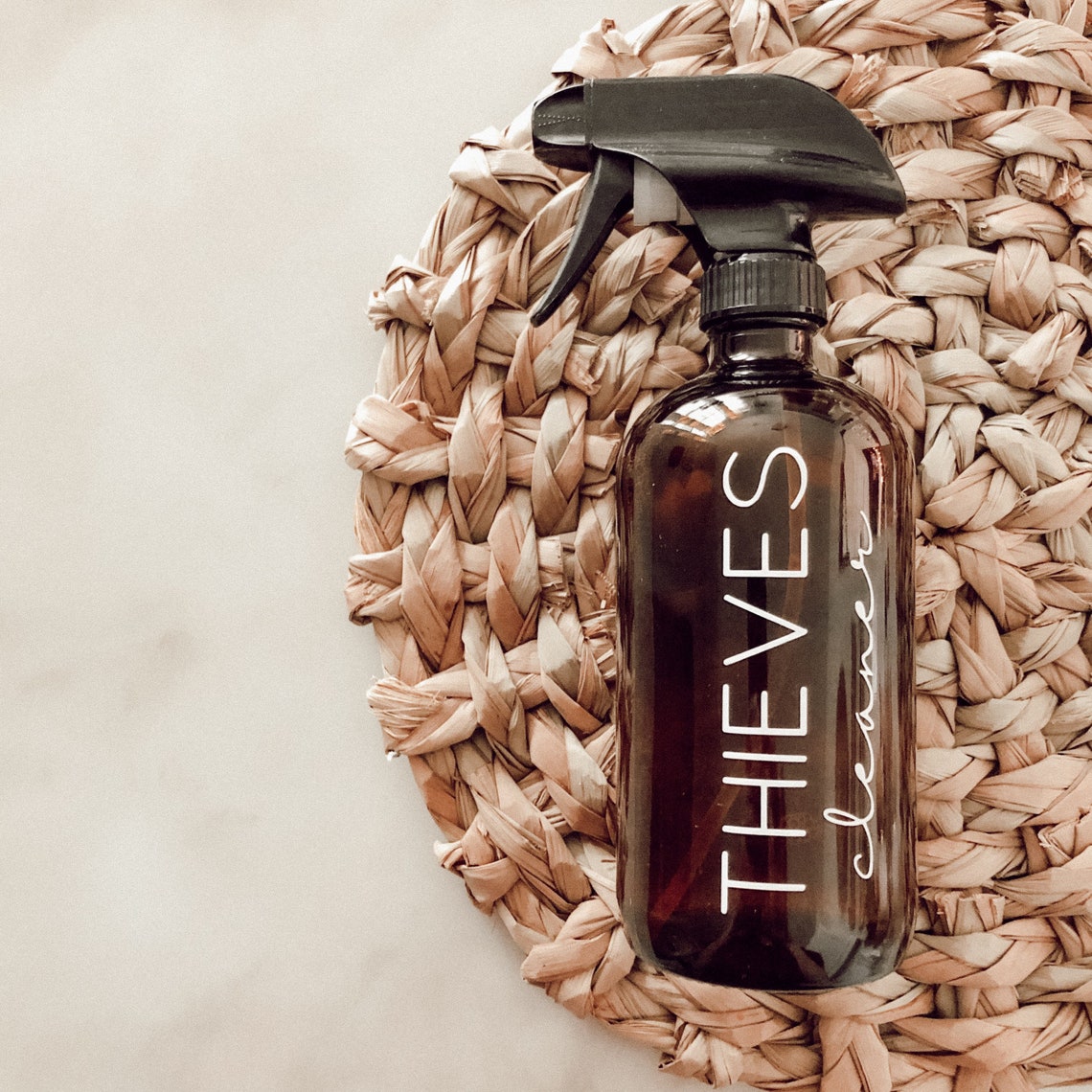 Thieves cleaner label vinyl sticker for glass bottle young | Etsy