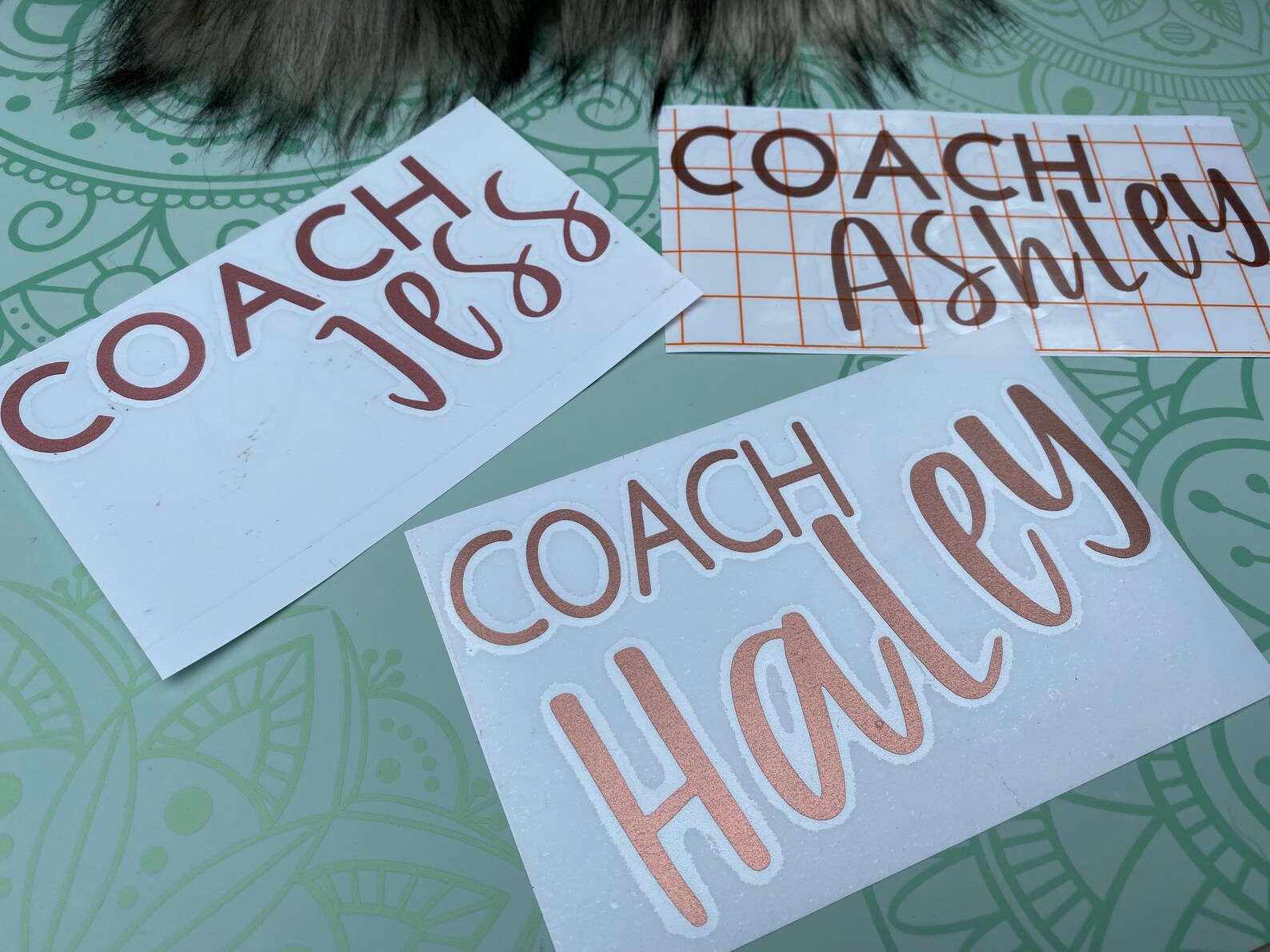 Customcoach Decals-rose Gold. - Etsy