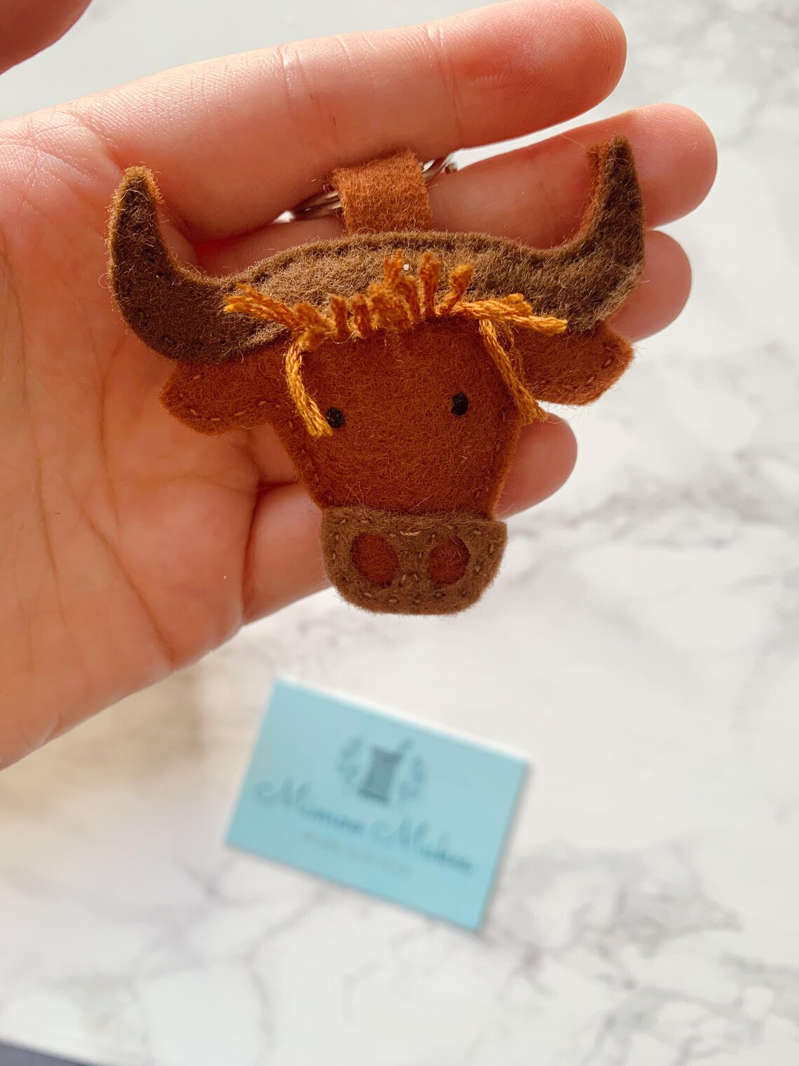 Highland Cow Key Ring Personalised Key Ring Gift - Etsy UK