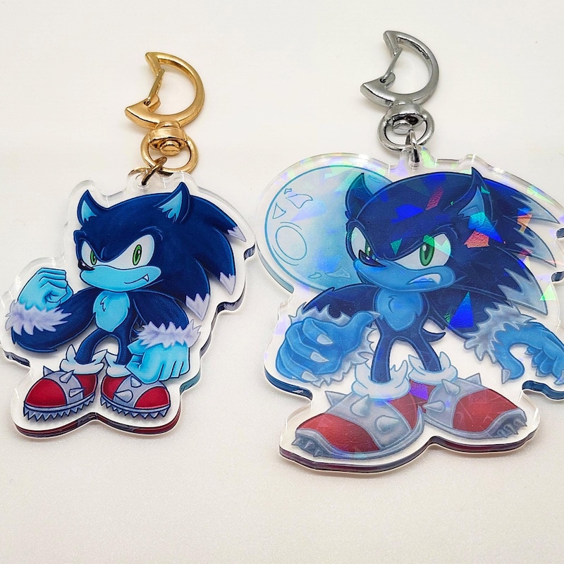 Sonic the Hedgehog Keychain - Etsy