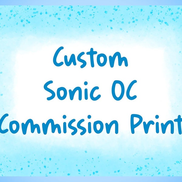 Sonic Oc Commissions - Etsy
