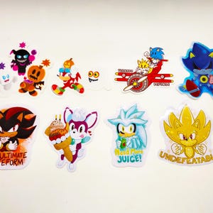 Sonic Themed Stickers - Etsy
