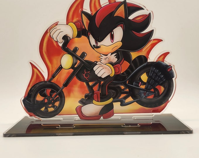 Shadow the Hedgehog Bike Standee - Etsy
