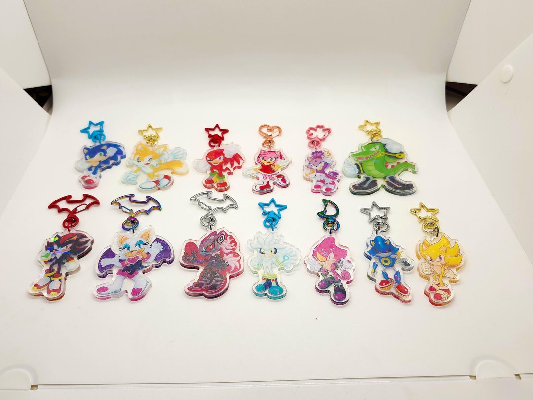 Sonic Character Acrylic Keychains - Etsy
