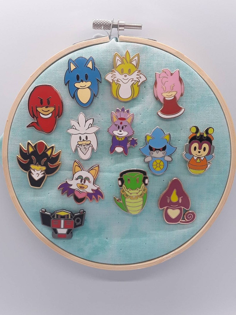 Sonic Character Pins - Etsy