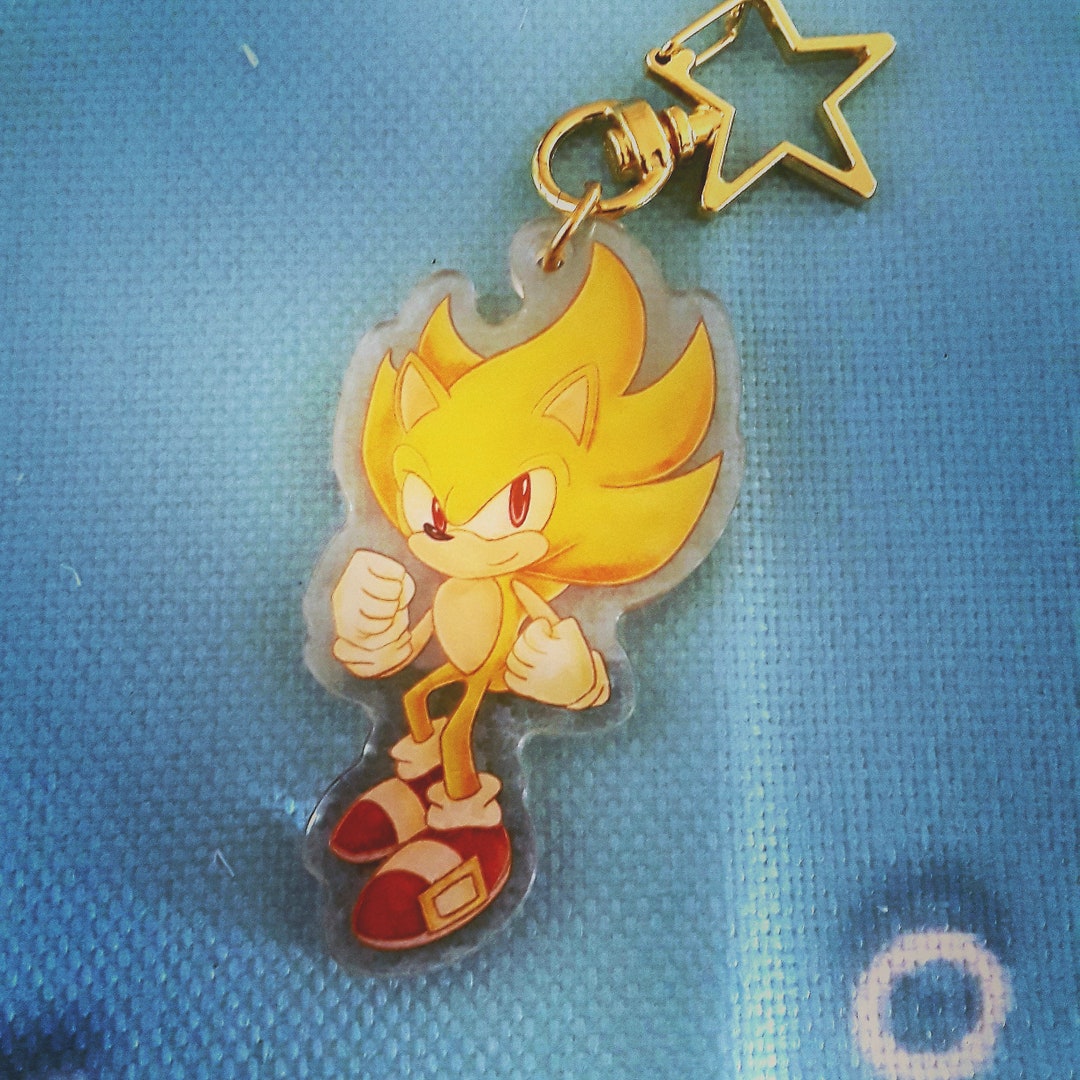 Super Sonic Keychain - Etsy