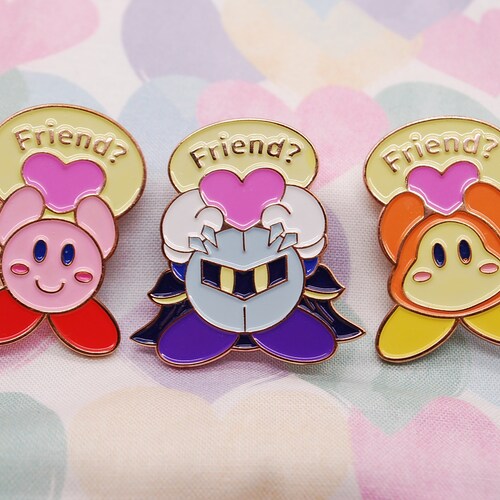 Kirby Meta Knight Sailor Waddle Dee Wooden Pins & Stickers | Etsy