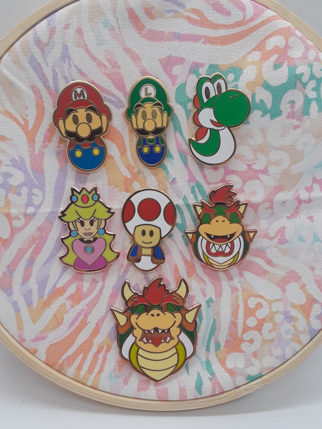 Super Mario Character Pins - Etsy