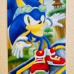 Sonic Riders Sonic Art - Etsy