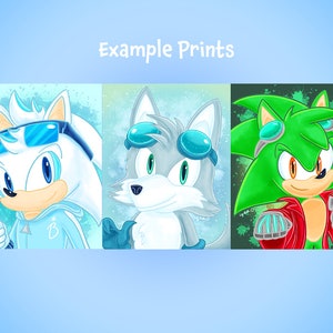 Sonic Oc Commission Print - Etsy