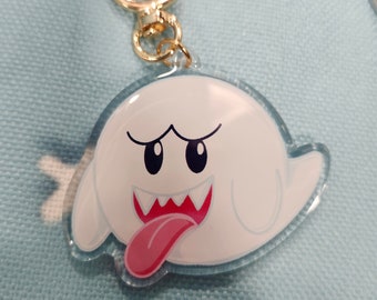 Super Mario Boo or King Boo Keychain/keyring Party Favor for Birthday ...