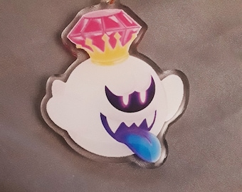 Super Mario Boo or King Boo Keychain/keyring Party Favor for Birthday ...