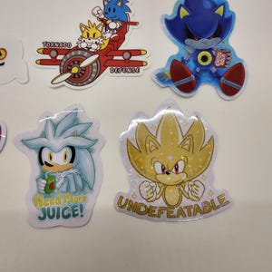 Sonic Themed Stickers - Etsy